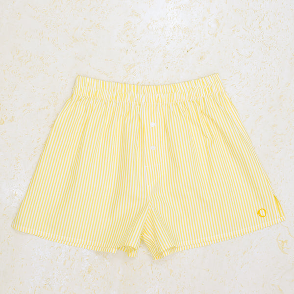 Striped Yellow Unisex Boxershorts in 100% Organic Cotton | The PAVONINI ...